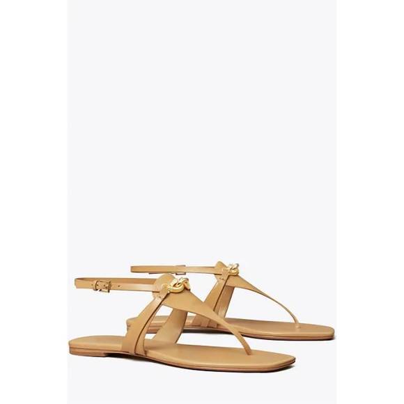 Tory Burch | Shoes | New Tory Burch Jessa T Strap Flat Sandal In Ginger ...